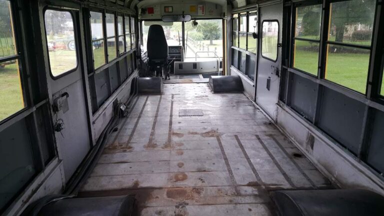 How To Create Your Skoolie Flooring - Skoolie Project