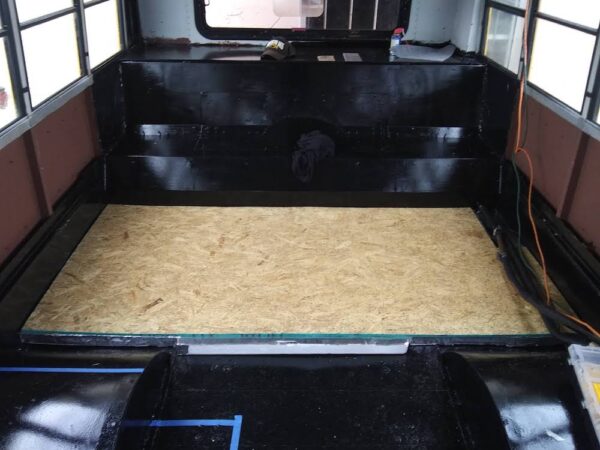 How To Create Your Skoolie Flooring - Skoolie Project